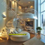 These Elevated Loft Beds Have Built-in Lounge Areas Below Them