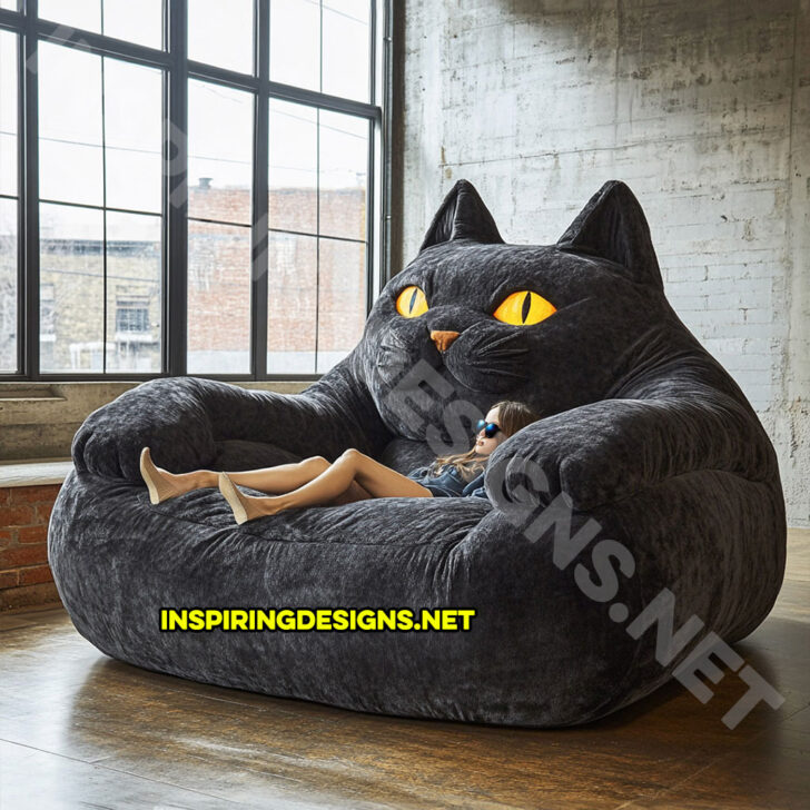 These Giant Cat Shaped Loungers Will Make You Want to Lounge All Day