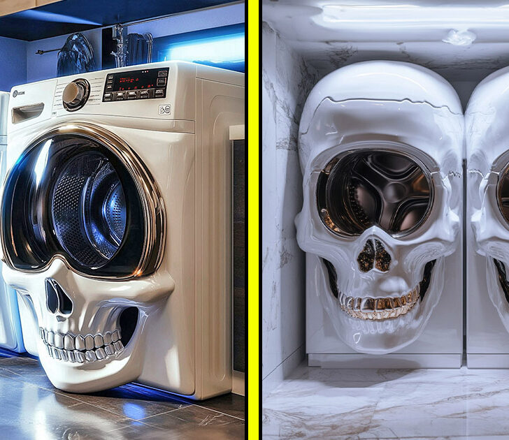 These Skull Shaped Washer and Dryer Sets Will Haunt Your Laundry Room ...