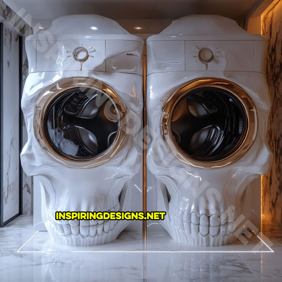 These Skull Shaped Washer and Dryer Sets Will Haunt Your Laundry Room ...