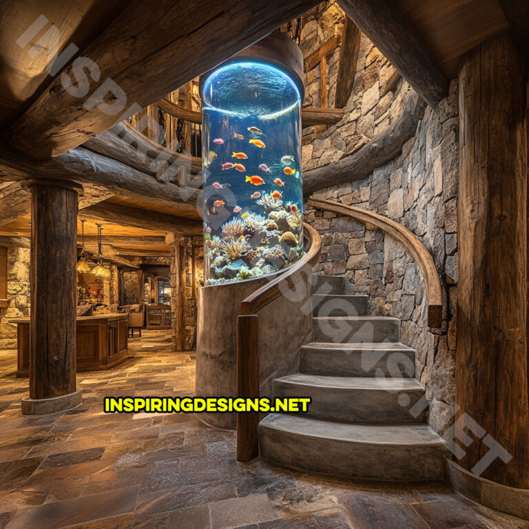 These Spiral Staircase Aquariums Will Have Your Guests Hooked from the ...