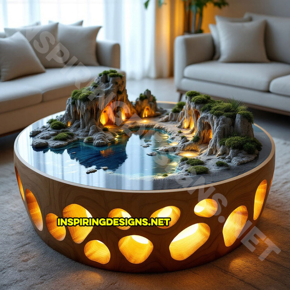 These Active Scene Coffee Tables Transform Your Living Room Into a ...