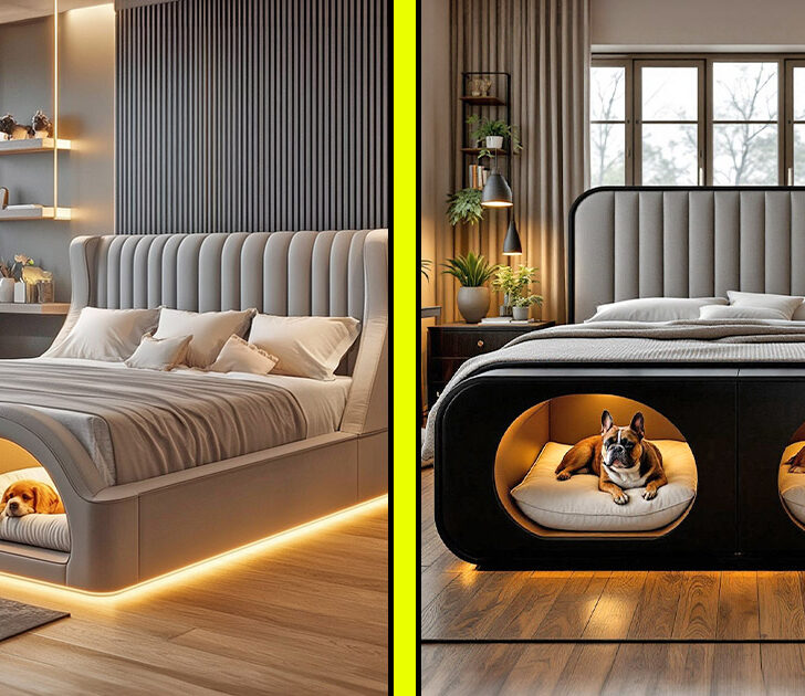 These Bed Frames With Built-in Dog Bed Pods Are a Game-Changer for Pet ...