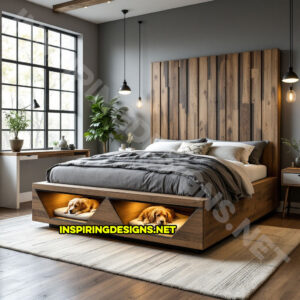 These Bed Frames With Built-in Dog Bed Pods Are a Game-Changer for Pet ...