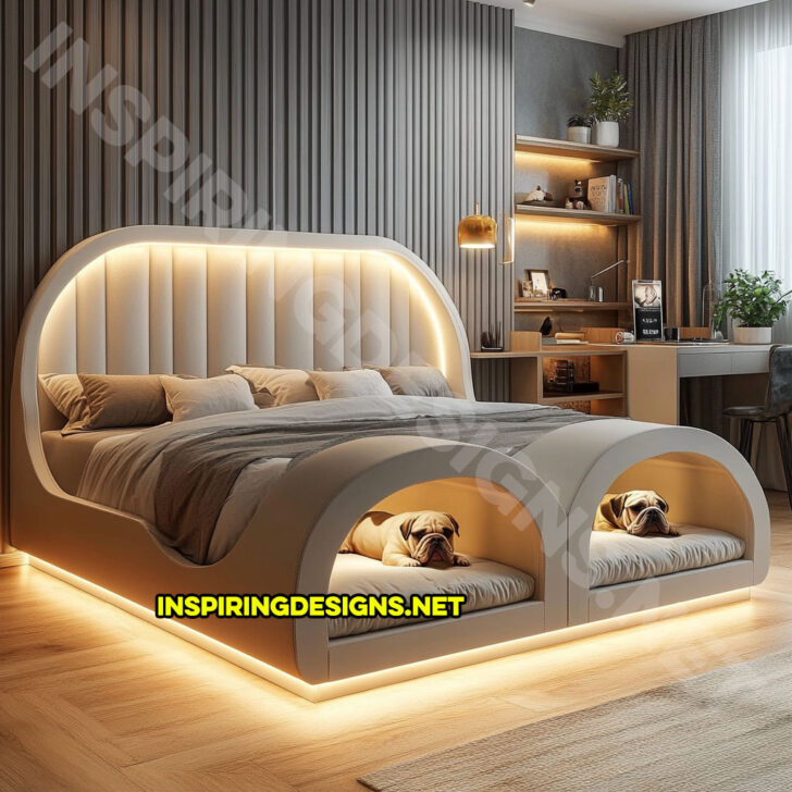 These Bed Frames With Built-in Dog Bed Pods Are a Game-Changer for Pet ...