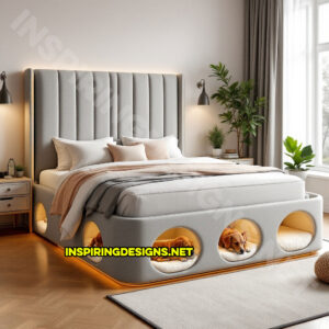 These Bed Frames With Built-in Dog Bed Pods Are a Game-Changer for Pet ...