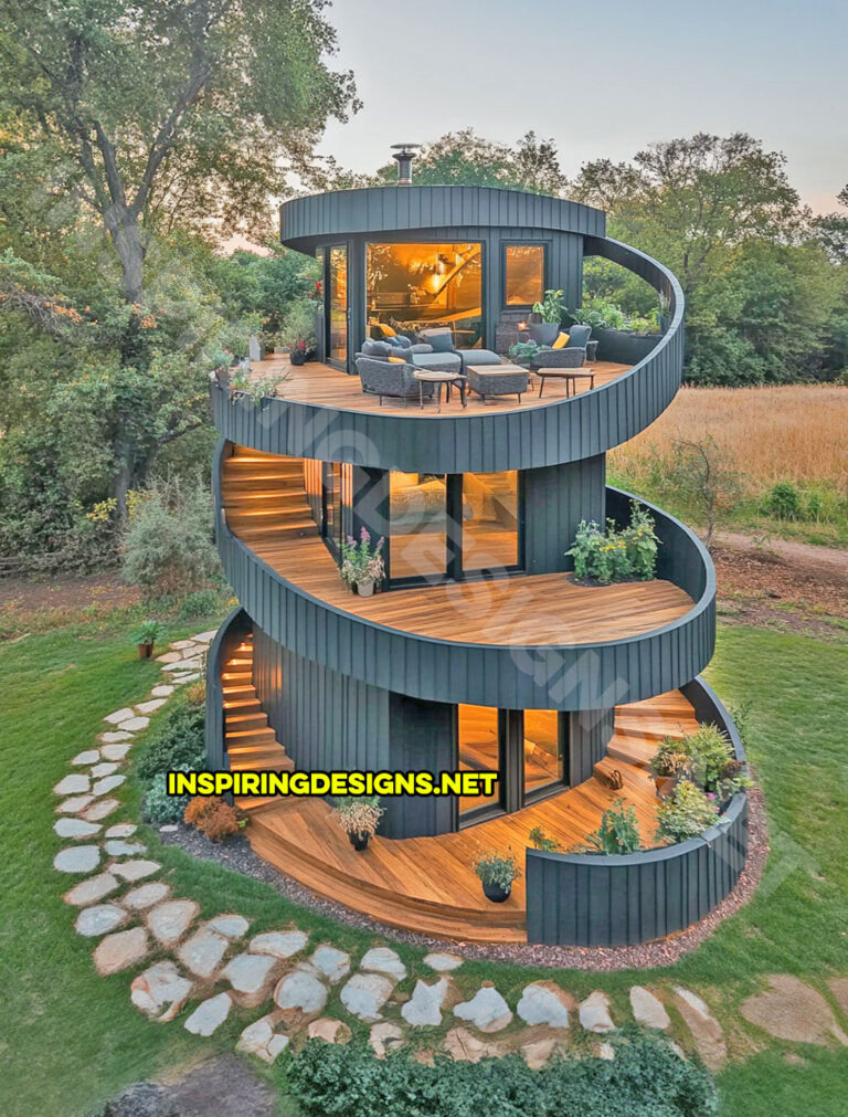 These Tiered Tiny Homes Are Stacked with Style and Innovation