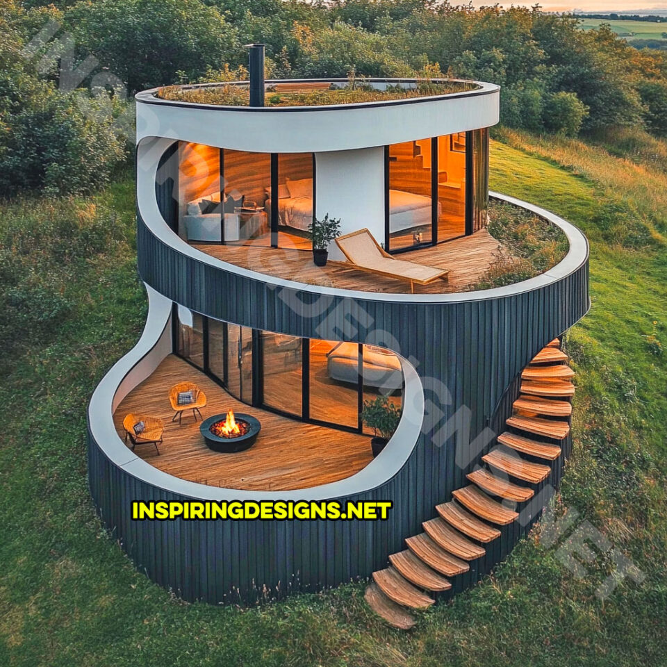 These Tiered Tiny Homes Are Stacked with Style and Innovation