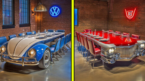 These Classic Car Dining Tables Are Bold, Unique, and Absolutely Stunning