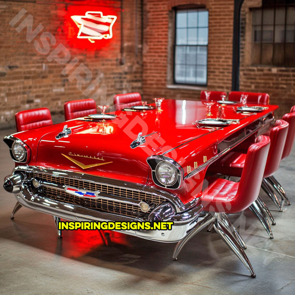 These Classic Car Dining Tables Are Bold, Unique, and Absolutely Stunning