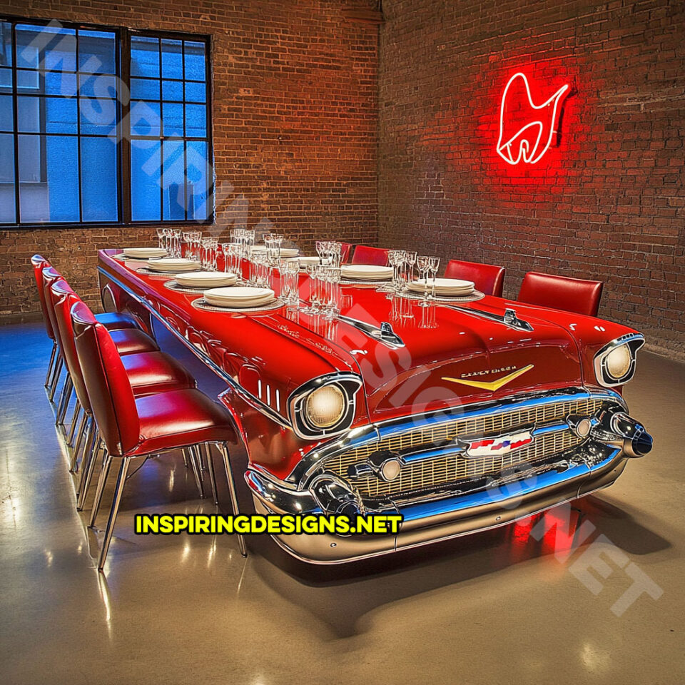 These Classic Car Dining Tables Are Bold, Unique, and Absolutely Stunning