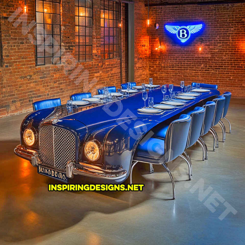 These Classic Car Dining Tables Are Bold, Unique, and Absolutely Stunning