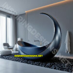 These Crescent Moon Bathtubs Combine Stellar Design With Soothing Comfort