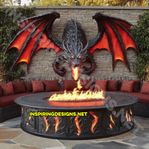 These Wall Mounted Fire Breathing Dragon Fire Tables Are The Ultimate ...