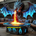 These Wall Mounted Fire Breathing Dragon Fire Tables Are The Ultimate ...