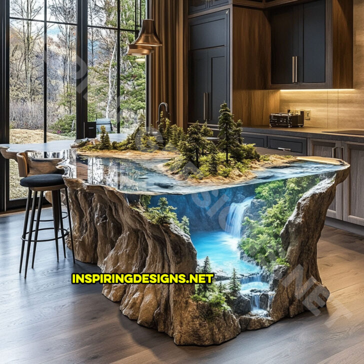 These Active Scene Kitchen Islands Bring the Great Outdoors Inside