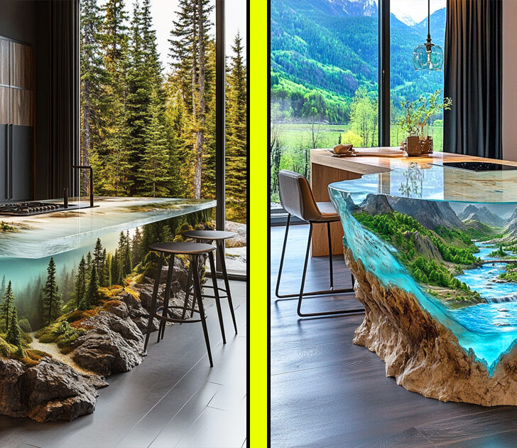 These Active Scene Kitchen Islands Bring the Great Outdoors Inside ...