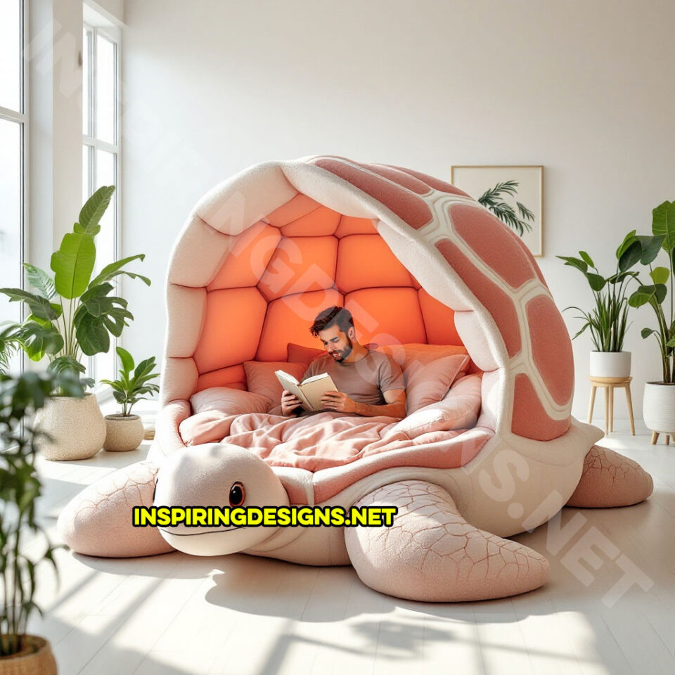 These Giant Turtle Loungers Combine Comfort and Quirky Charm