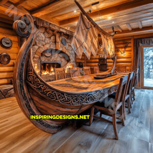 These Viking Ship Dining Tables Bring Epic Medieval Charm to Your ...