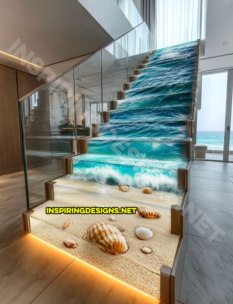 These Epoxy Active Scene Staircases Make Walking Upstairs a Visual ...