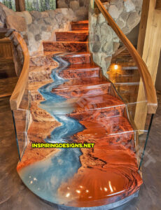 These Epoxy Active Scene Staircases Make Walking Upstairs a Visual ...