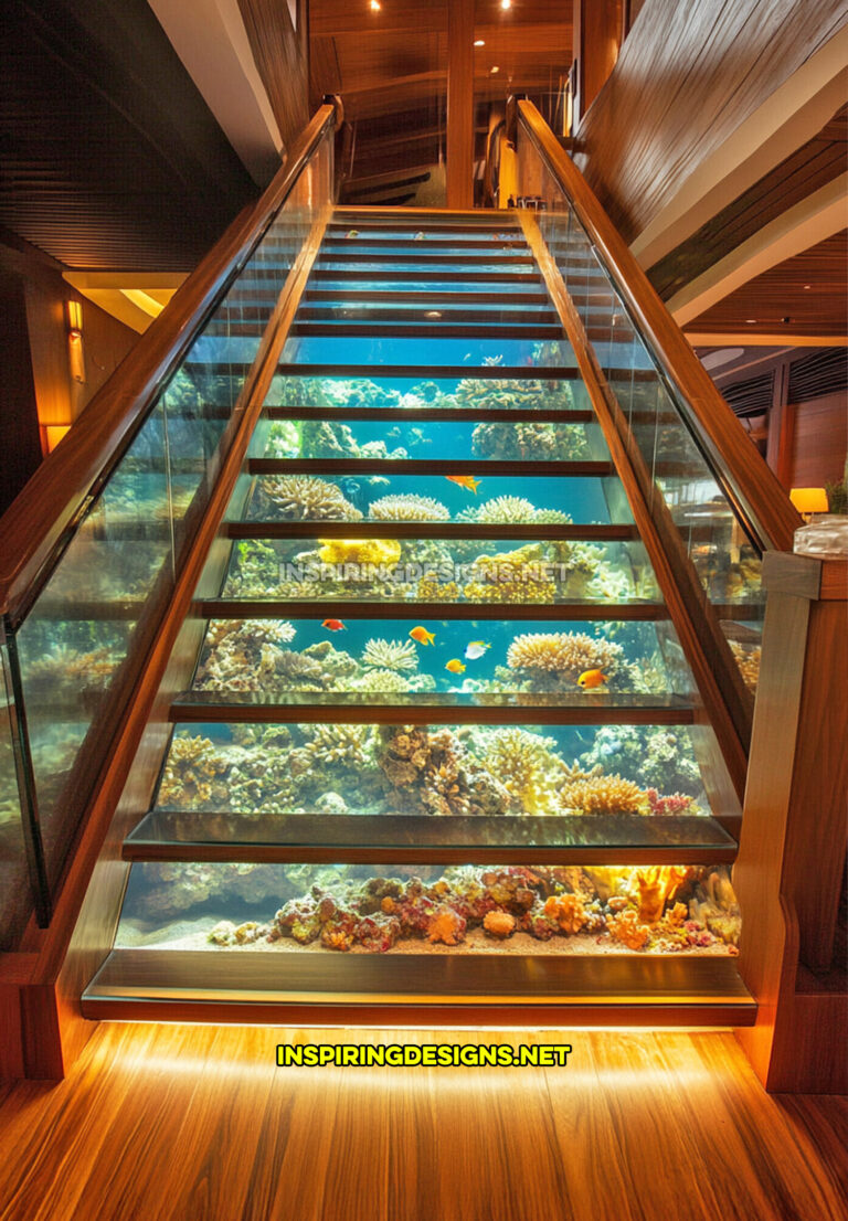 These Aquarium Staircases Are the Most Extra Thing You'll Ever Want