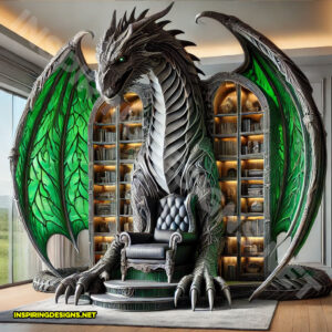 These Giant Dragon Bookcases Are the Ultimate Statement Piece for ...