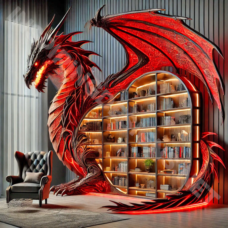These Giant Dragon Bookcases Are the Ultimate Statement Piece for ...