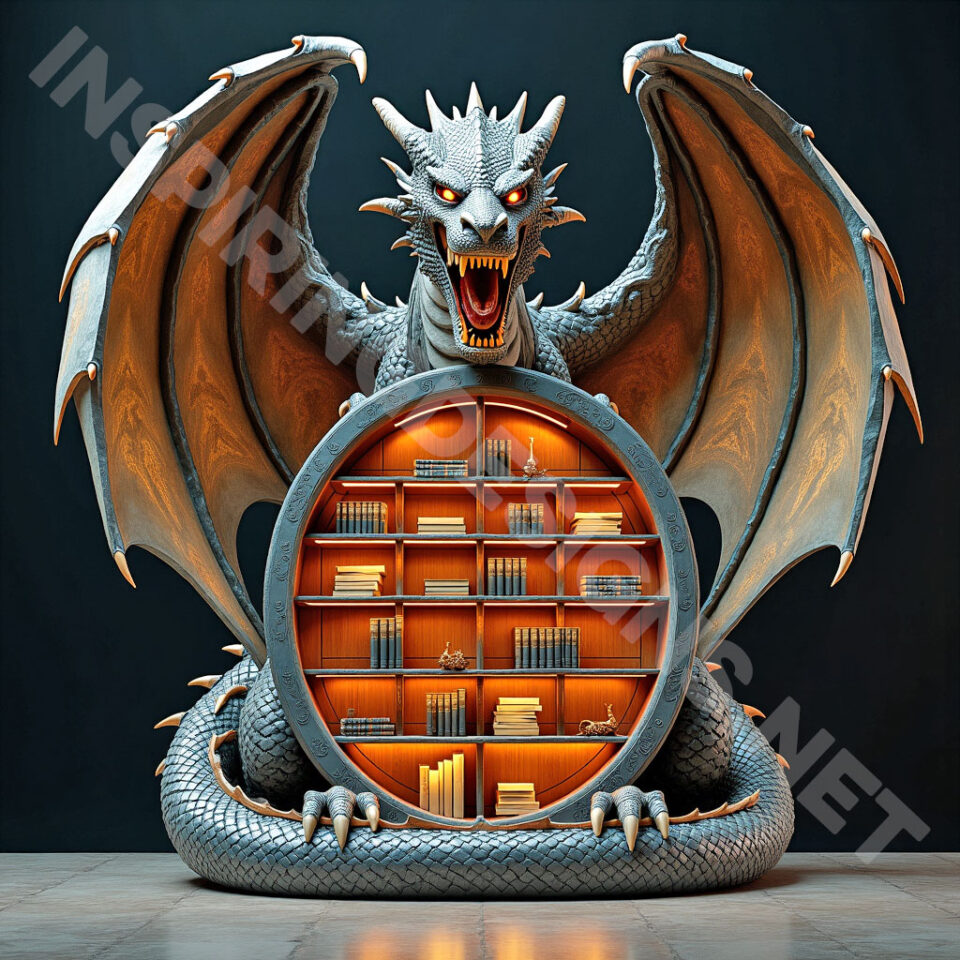 These Giant Dragon Bookcases Are the Ultimate Statement Piece for ...