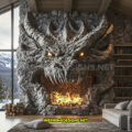 These Giant Dragon Fireplaces Will Make Your Home the Talk of the Kingdom
