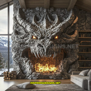 These Giant Dragon Fireplaces Will Make Your Home the Talk of the Kingdom