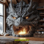 These Giant Dragon Fireplaces Will Make Your Home the Talk of the Kingdom