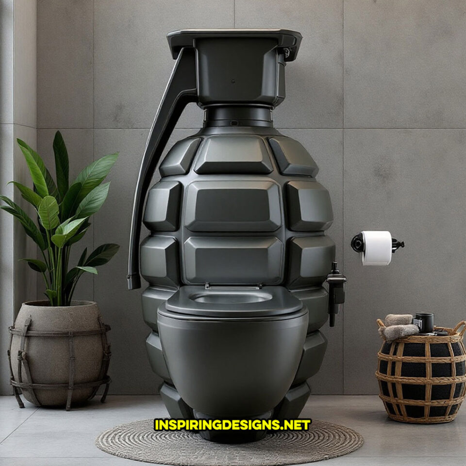 These Grenade Toilets Will Have You Dropping Bombs In The Bathroom