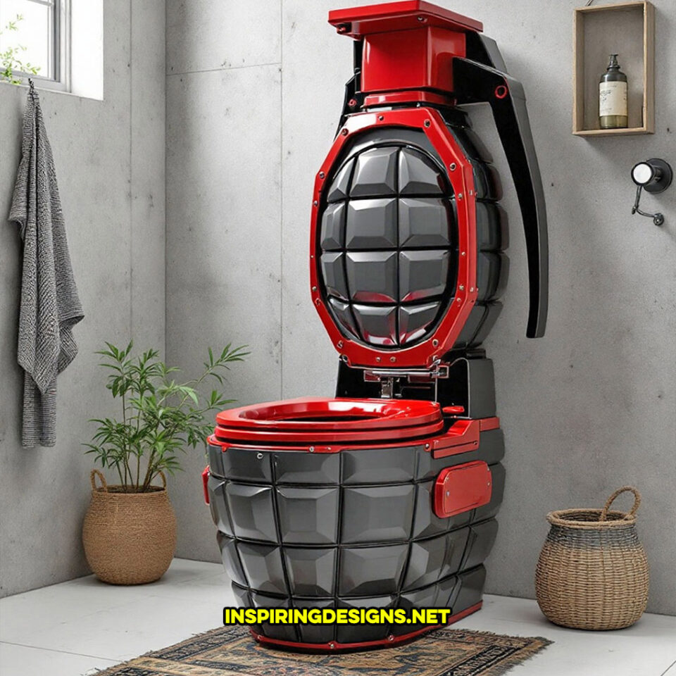 These Grenade Toilets Will Have You Dropping Bombs In The Bathroom