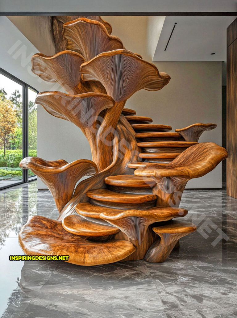These Mushroom Staircases Will Make Your Home Feel Like a Fairy Tale