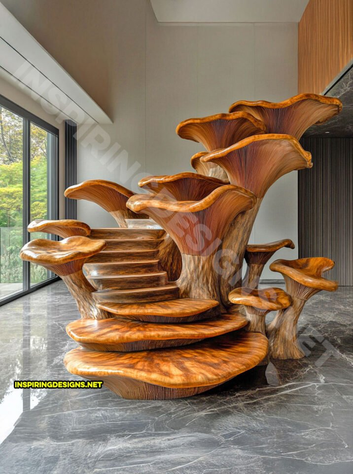 These Mushroom Staircases Will Make Your Home Feel Like a Fairy Tale