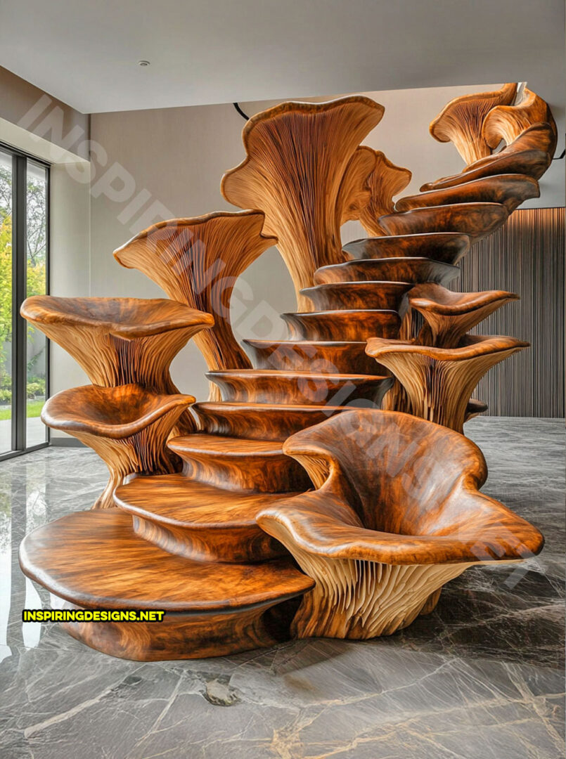 These Mushroom Staircases Will Make Your Home Feel Like a Fairy Tale