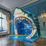 These Giant Shark Showers Let You Bathe Inside a Shark's Mouth