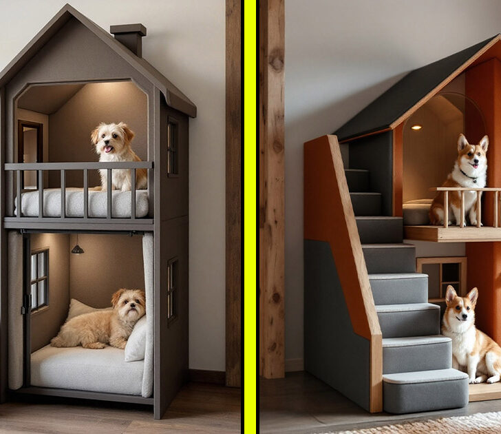 These Two-Storey Dog Houses Are Basically Mini Mansions for Your Pup ...