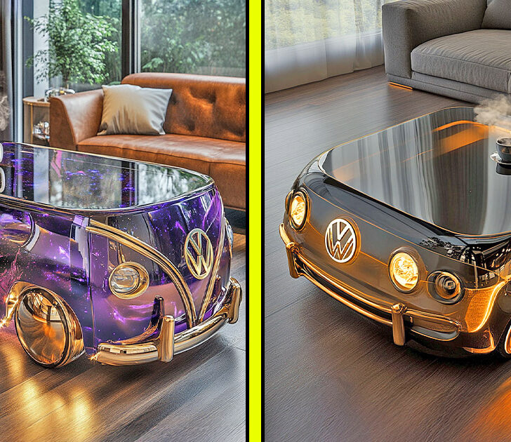 These Glass Volkswagen Bus Coffee Tables Bring Iconic Charm to Your ...