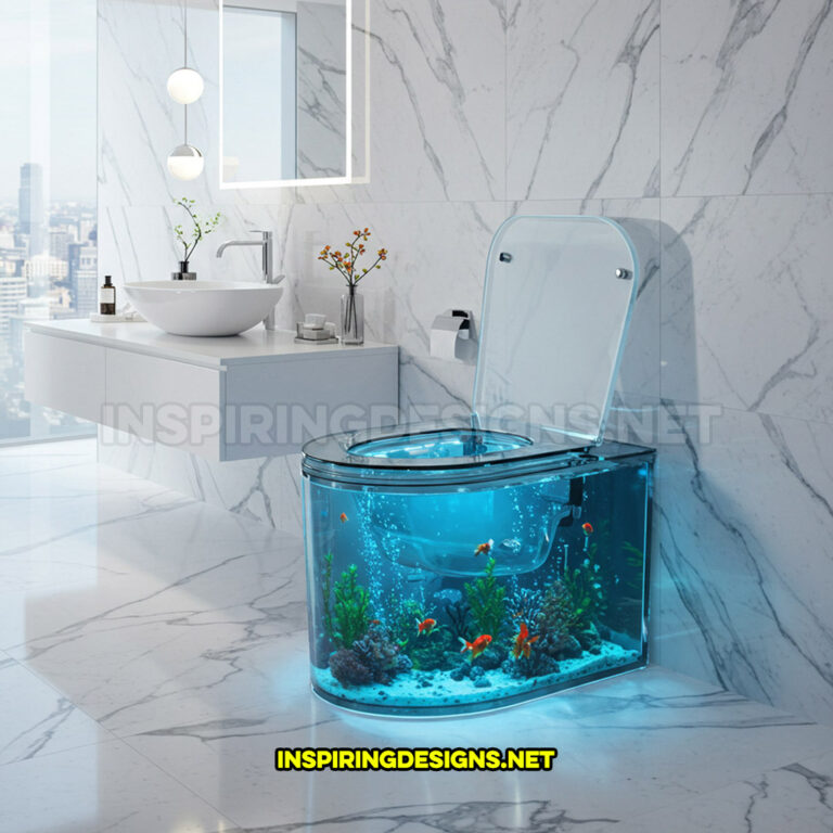 These Aquarium Toilets Are the Ultimate Flex for Fish Lovers