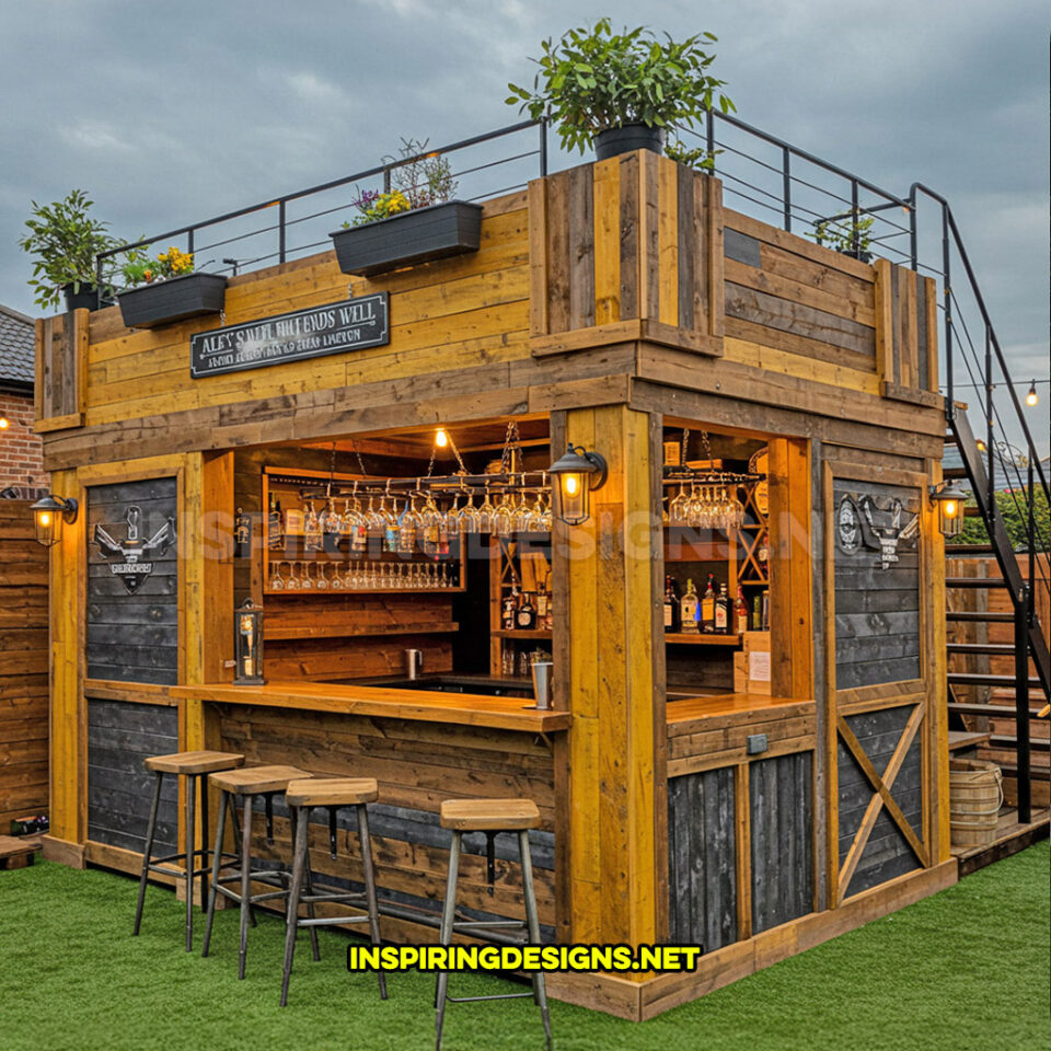 DIY Backyard Bars: Turn Your Yard Into a Two-Storey Party Paradise