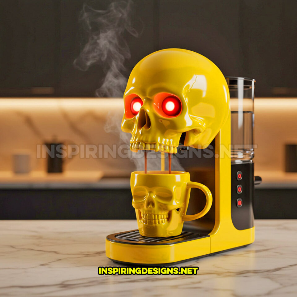 These Skull Coffee Makers Will Haunt Your Mornings in the Best Way