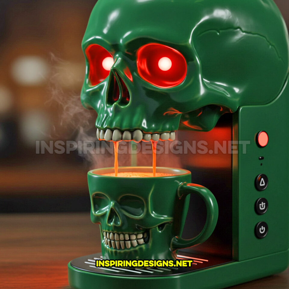 These Skull Coffee Makers Will Haunt Your Mornings in the Best Way