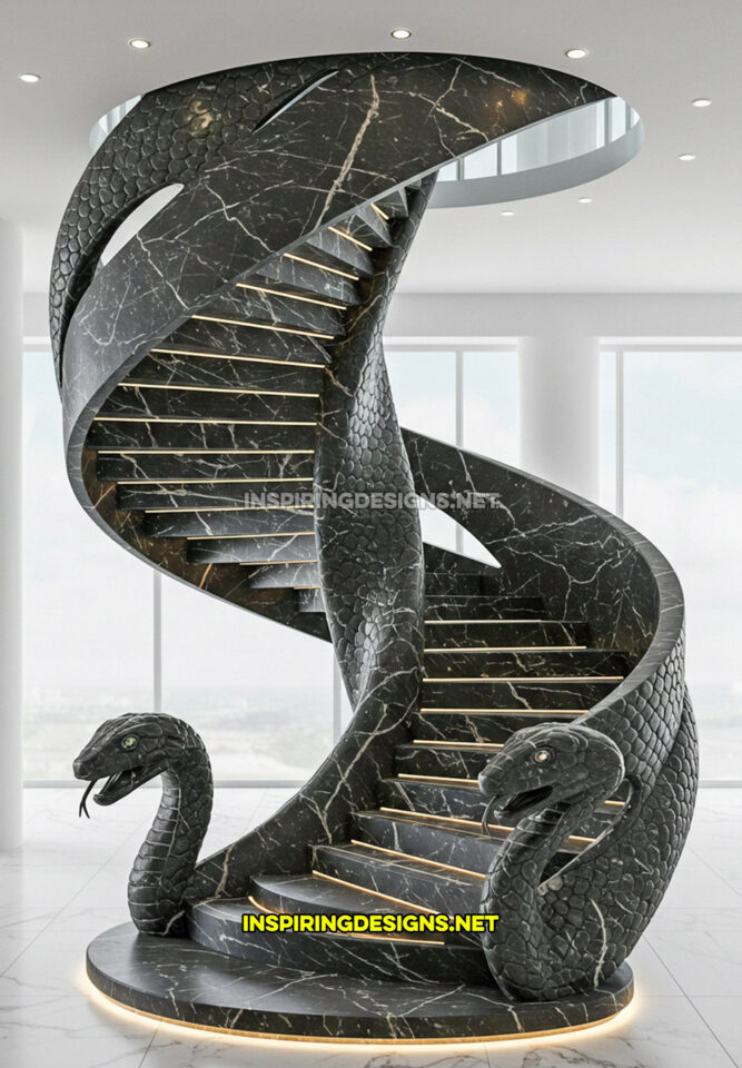 These Snake Staircases Are the Ultimate Architectural Showstoppers