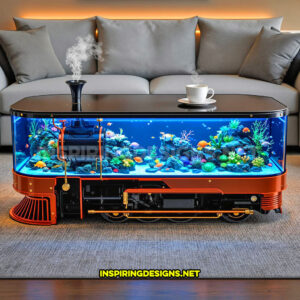 These Train Aquarium Coffee Tables Are Off the Rails in the Best Way ...
