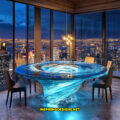 These Water Vortex Dining Tables Bring Motion to Your Meals