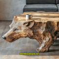 These Animal Shaped Coffee Tables Are Carved From One Large Piece Of Wood