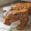 These Animal Shaped Coffee Tables Are Carved From One Large Piece Of Wood