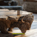 These Animal Shaped Coffee Tables Are Carved From One Large Piece Of Wood